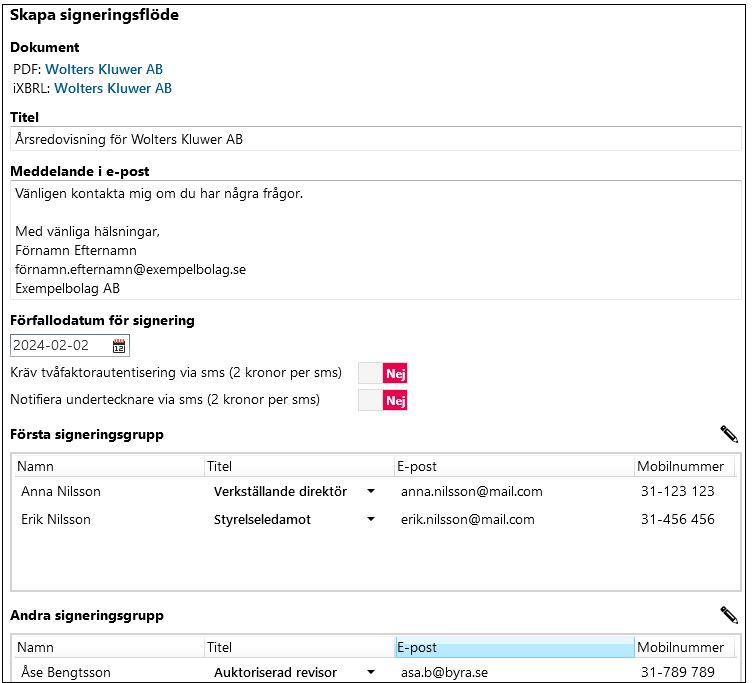Capego Bokslut - Digital signering av årsredovisning | Wolters Kluwer Sverige Support